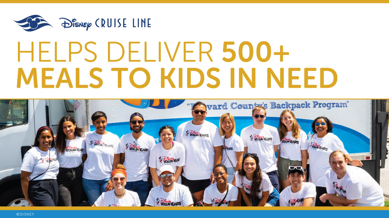 Disney Cruise Line Crew Help Deliver 500+ Meals to Kids in Need ...