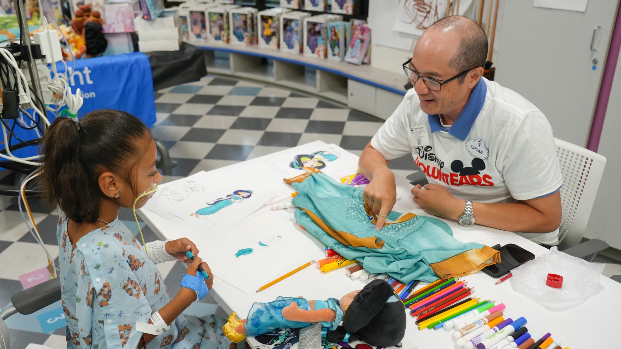 Disney Cast Member Creates Joy Through Disney Hospital Wear