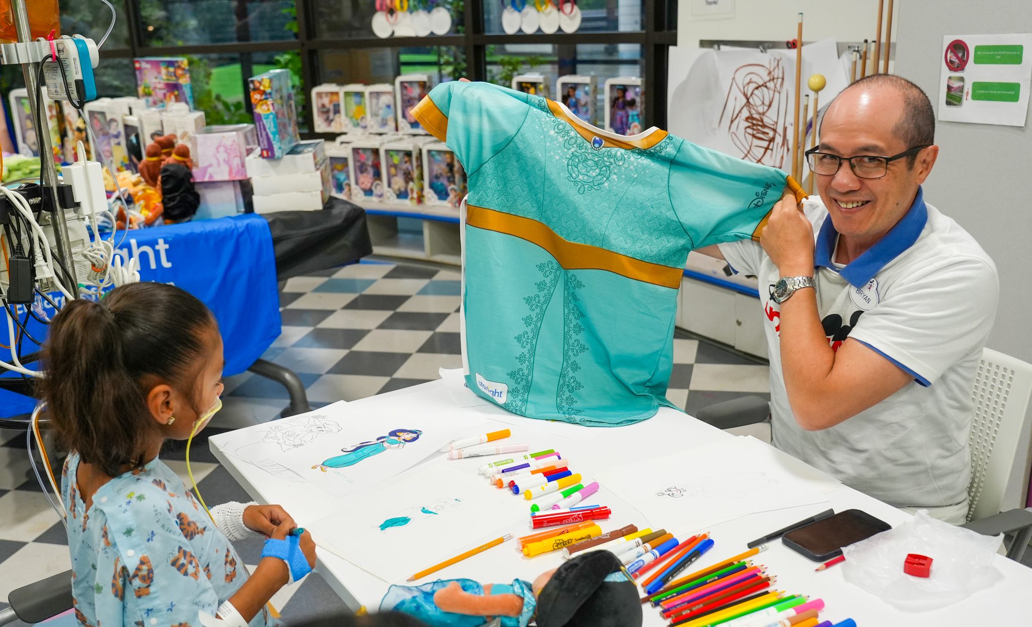 Disney Cast Member Creates Joy Through Disney Hospital Wear