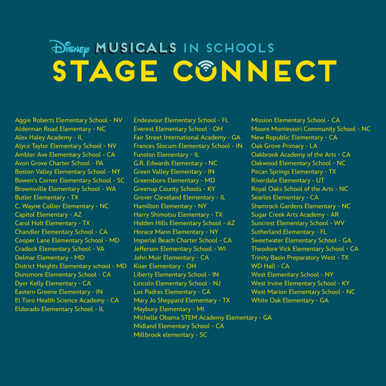 Disney Musicals in Schools Launches "Stage Connect"